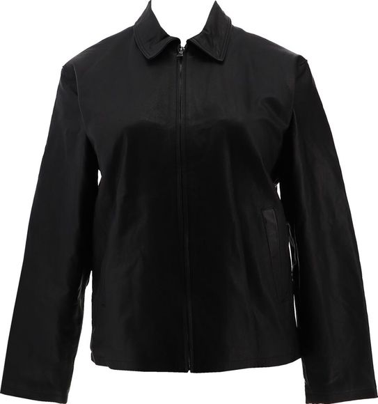 Vintage | Jackets & Coats | Vintage Pig Leather Straight Bottom Jacket ...